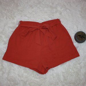 Shorts | Rust Paperbag Tie Shorts | Poshmark